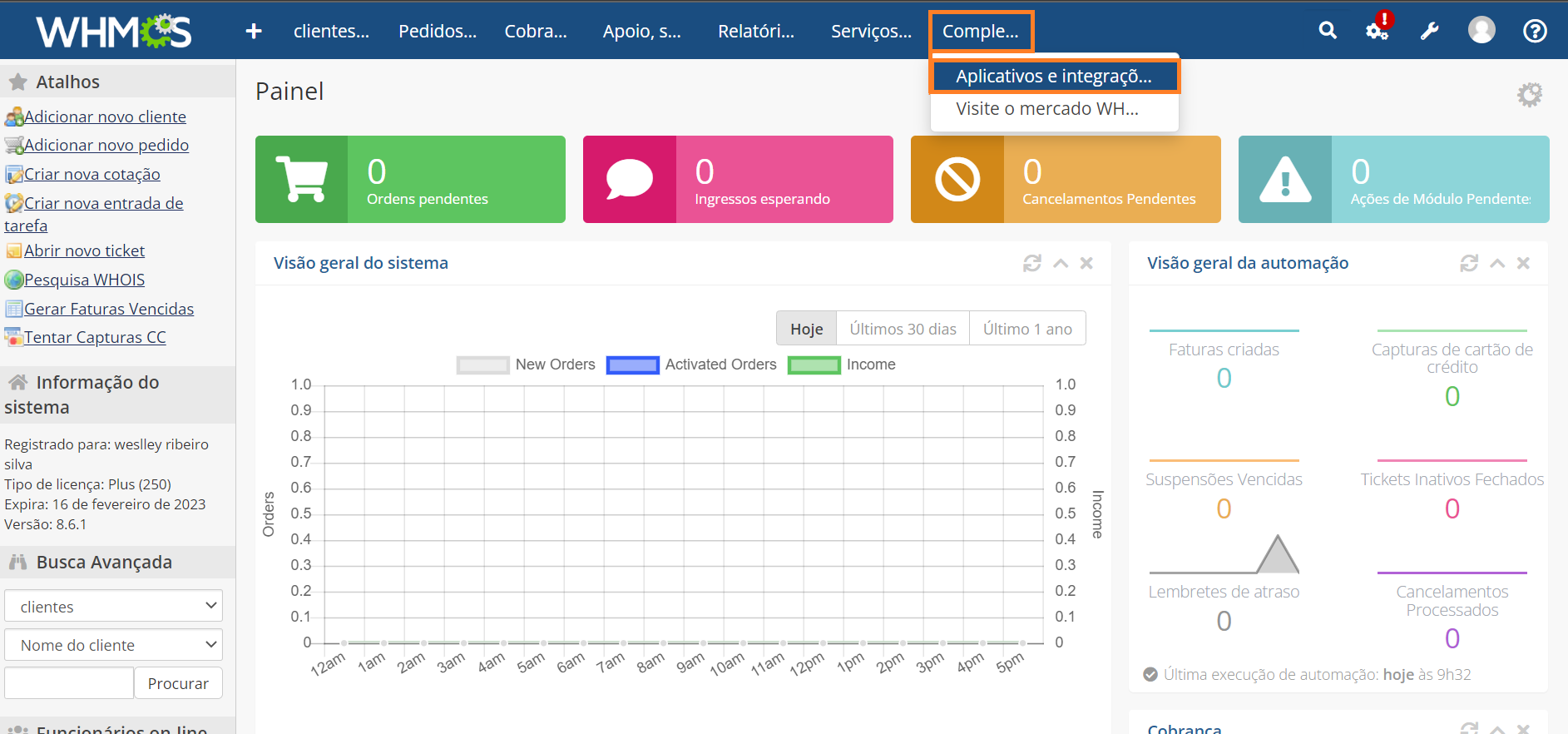 Modulo PAGHIPER para WHMCS – Central de Atendimento PAGHIPER
